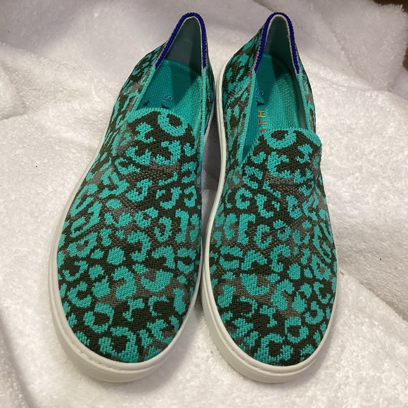 Rothy's | Shoes | Rothys The Kids Sneaker Aqua Camo Spot Animal Print ...